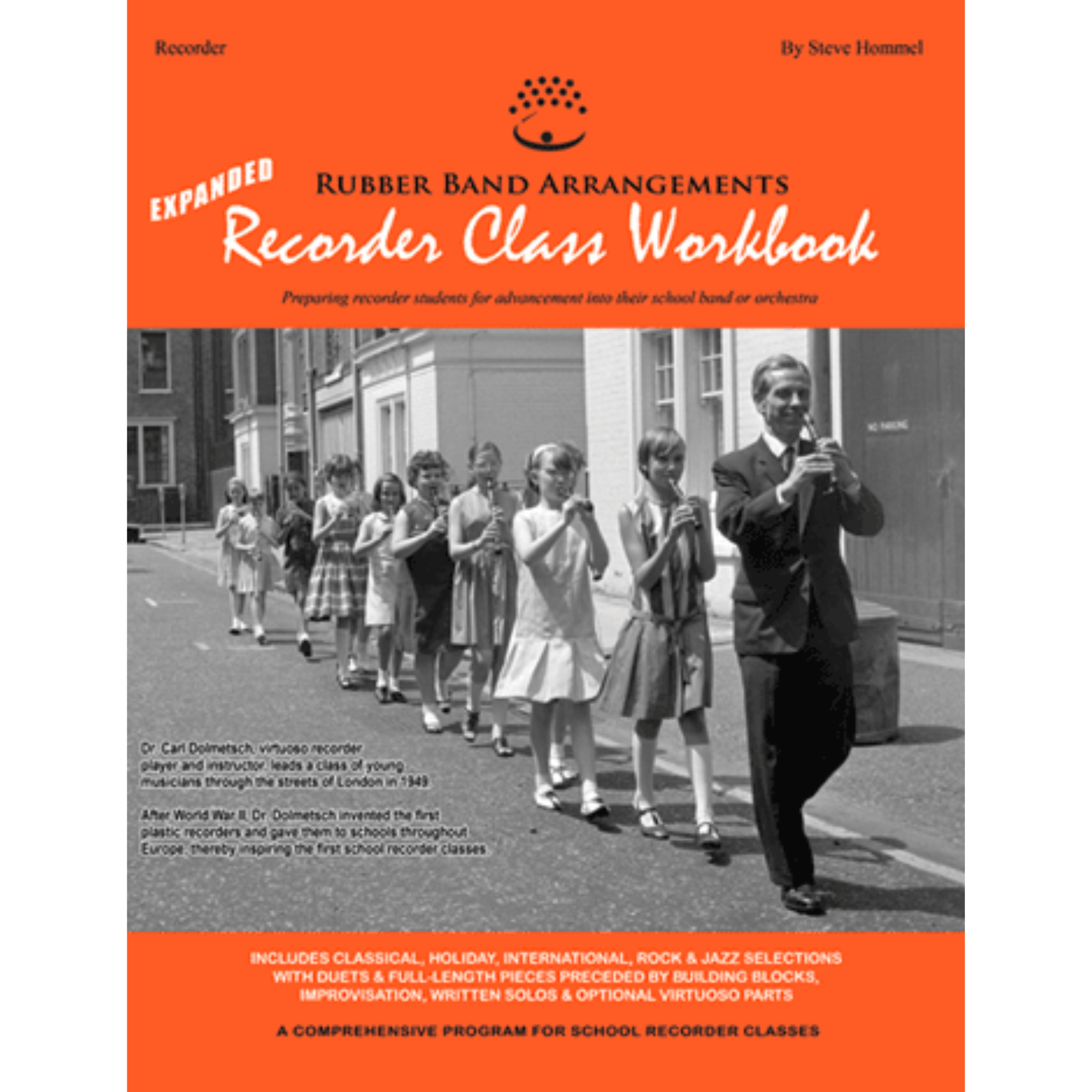 Rubber Band Arrangements Expanded Recorder Class Workbook