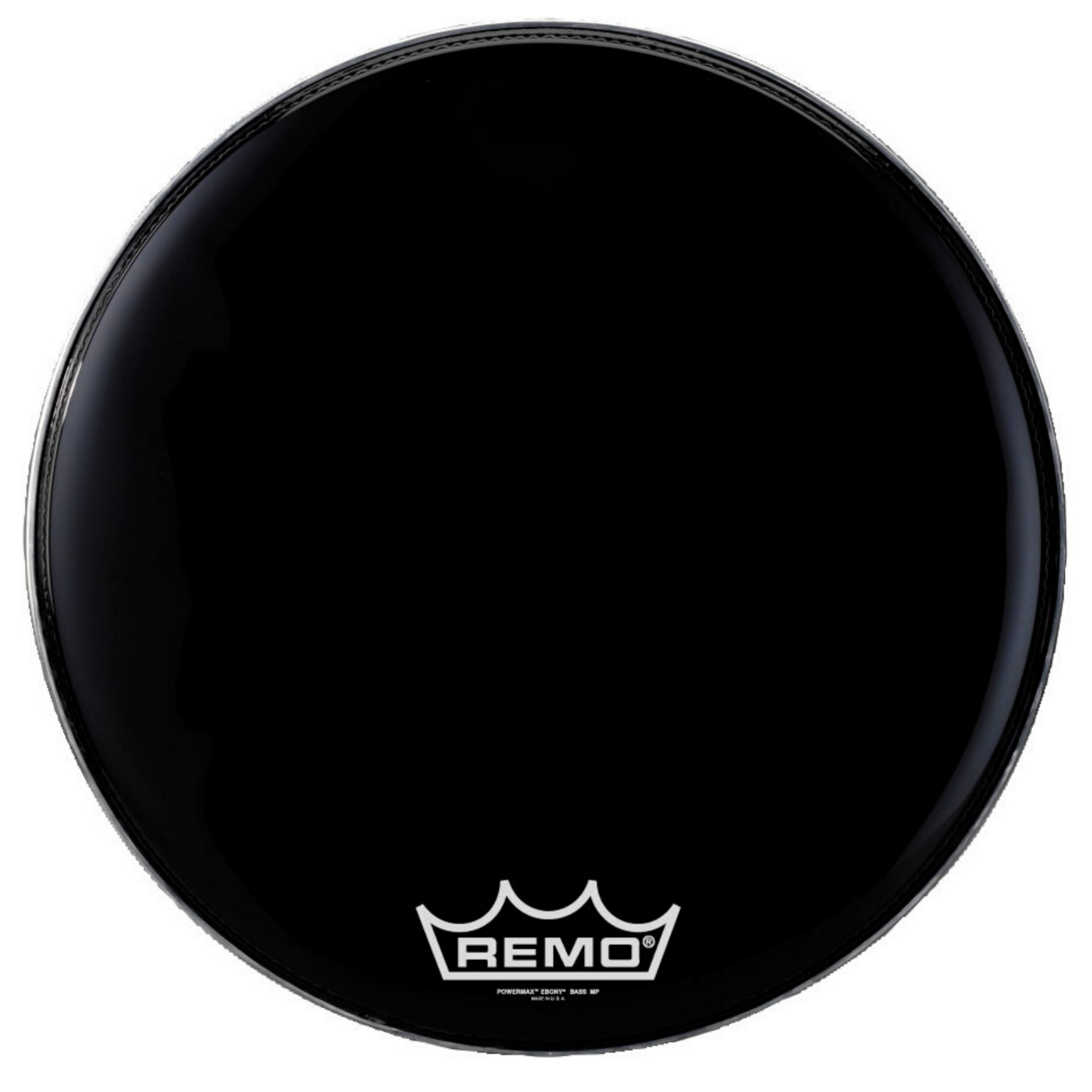 Remo 20" Powermax 2 Ebony Crimplock Marching Bass Drum Head